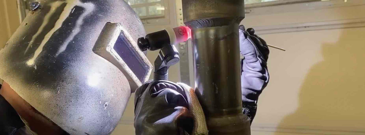 WM BLITZ VIDEO #22 Andrew Cardin Free Handing TIG Overhead Socket Weld ...