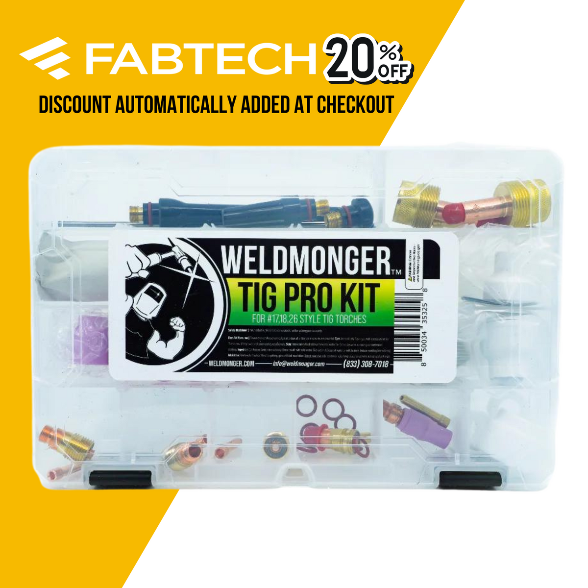 TIG PRO Kit for 17/18/26 Torches - Furick/CK Worldwide | Weldmonger ...