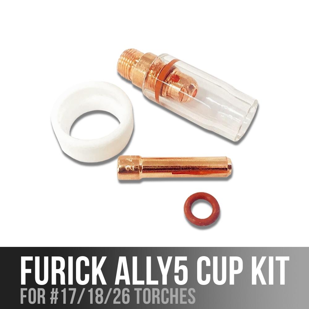 Furick | Ally5 Cup Kit with #17/#18/#26 Torch Adapter — Weldmonger Store